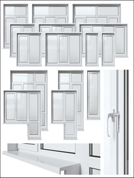 Plastic Window Balcony door